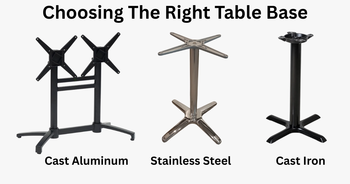 Which Table Base to Choose for Restaurant | Read Blog